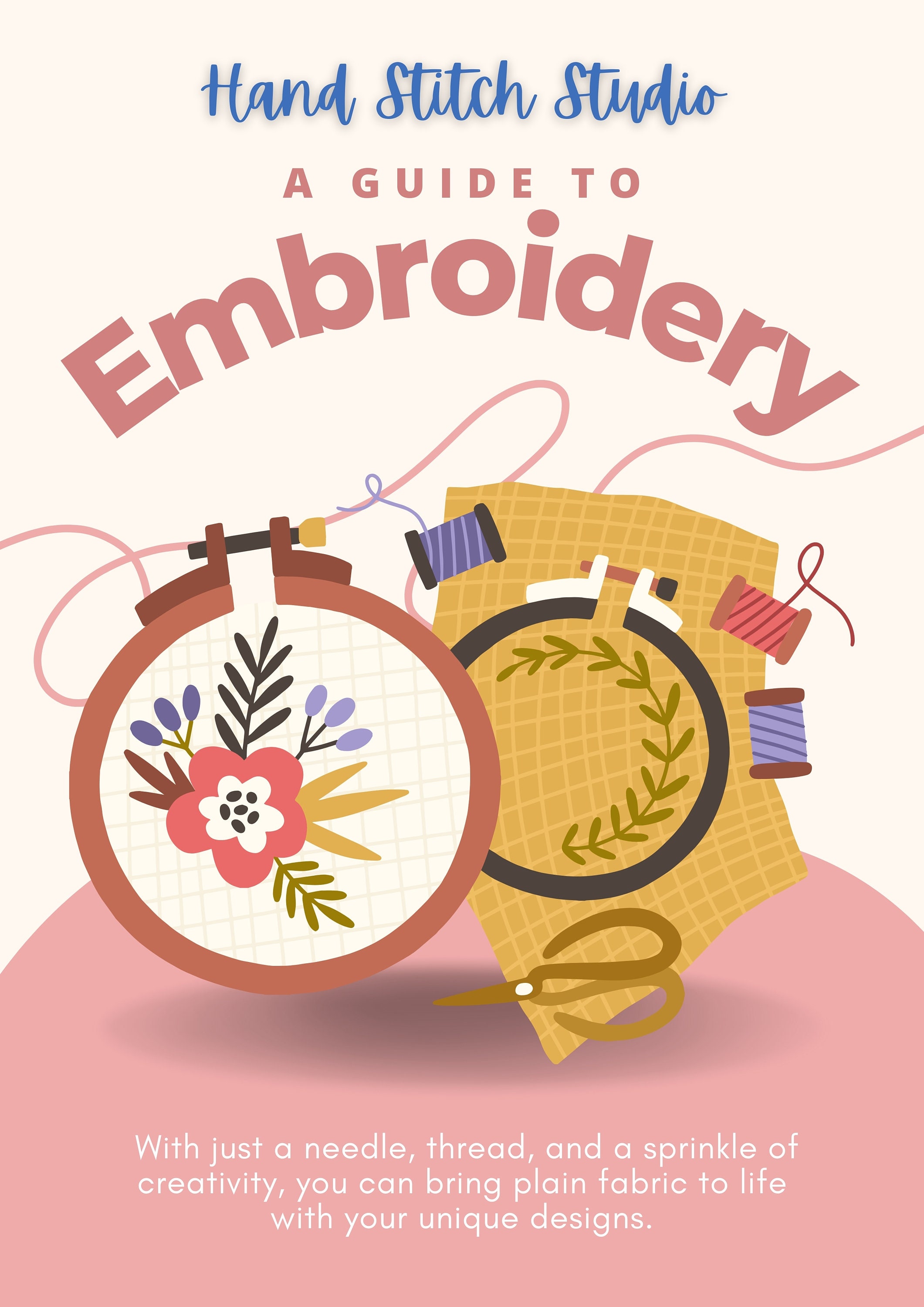 Lavender Flower Embroidery Design Pattern, Hand Embroidery Digital ...