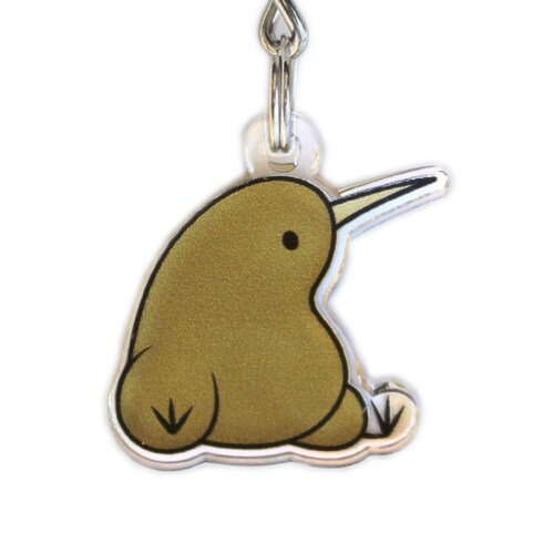 1 Inch Clear Acrylic Fox Keychain / Cell Phone Charm - Etsy