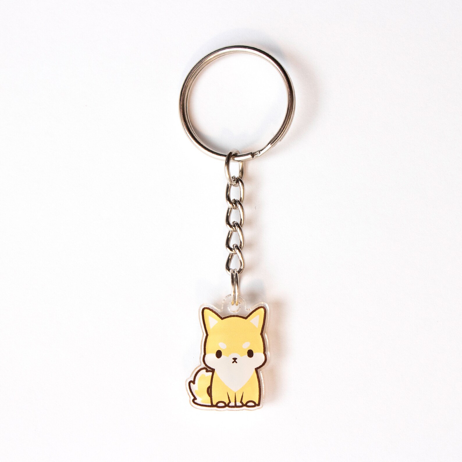 1 Inch Clear Acrylic Shiba Inu Keychain / Cell Phone Charm - Etsy