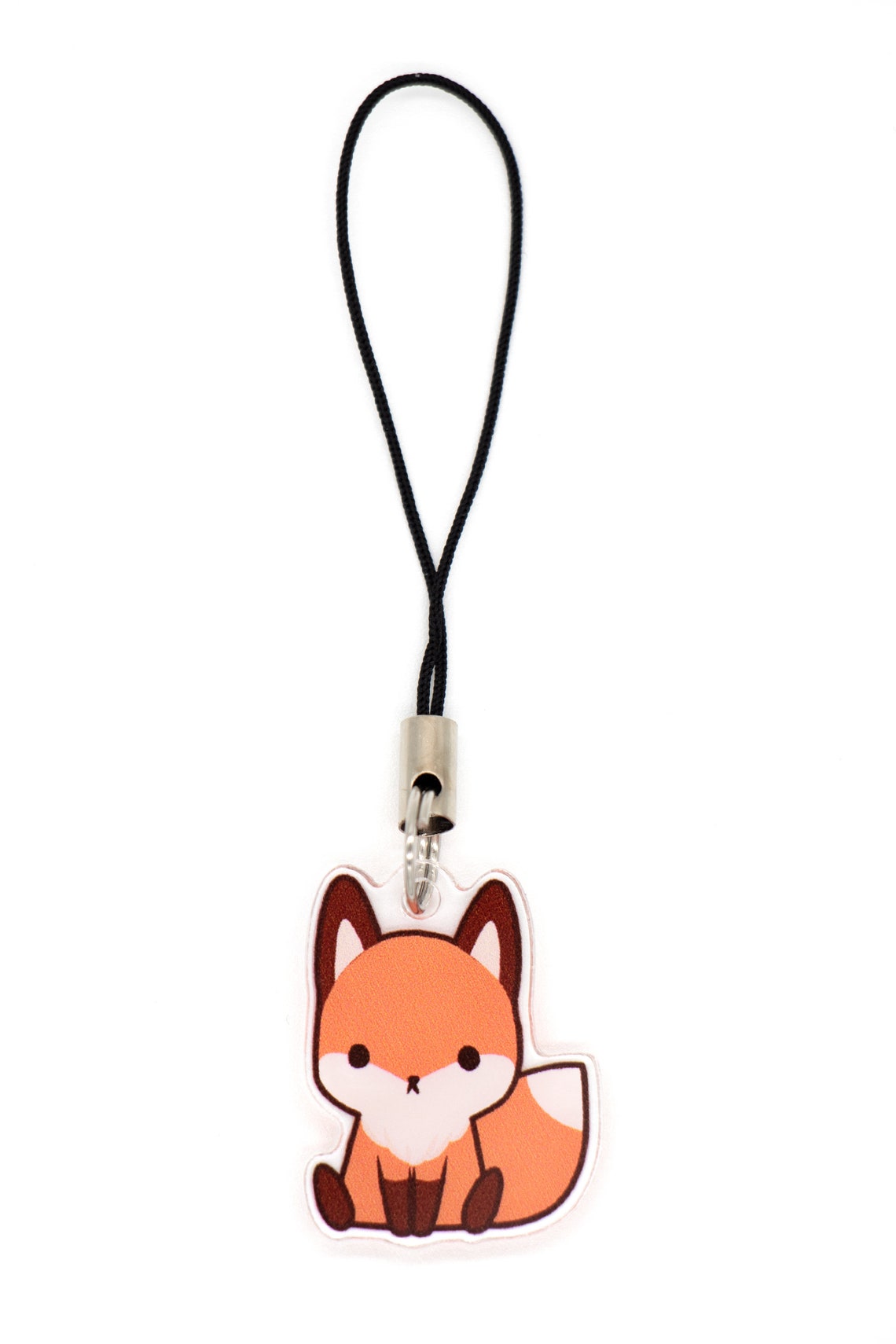 1 Inch Clear Acrylic Fox Keychain / Cell Phone Charm - Etsy