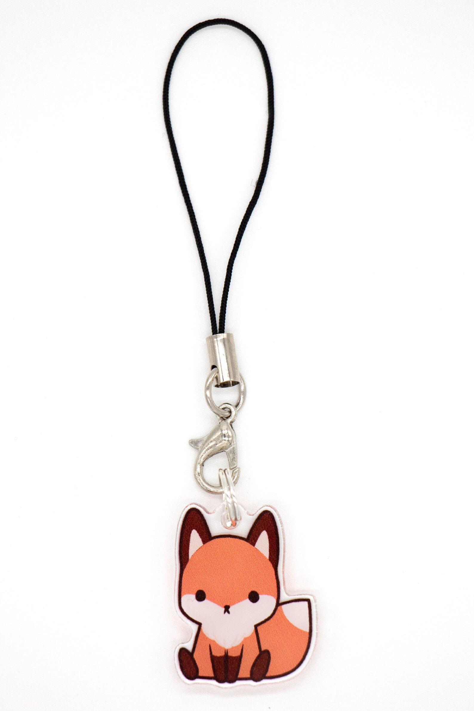 1 Inch Clear Acrylic Fox Keychain / Cell Phone Charm - Etsy