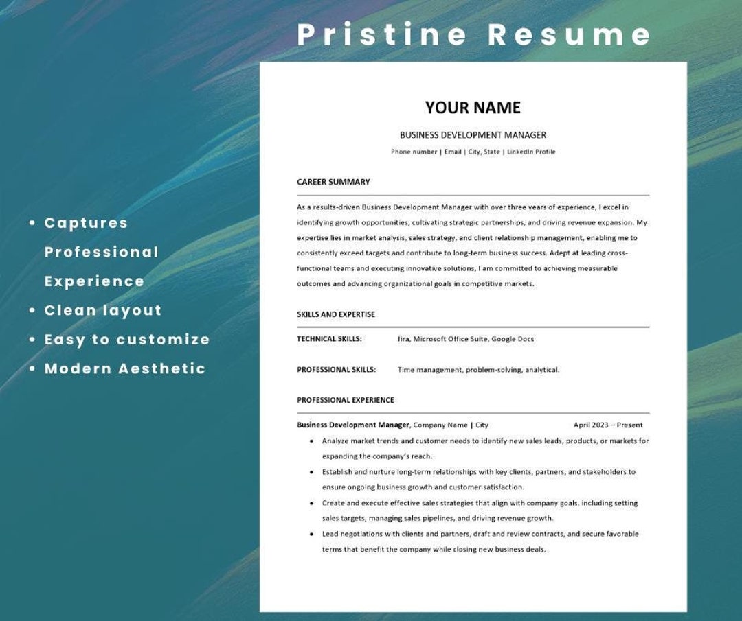 ATS Friendly Resume, Compliant Resume, Resume, ATS, Career Change ...