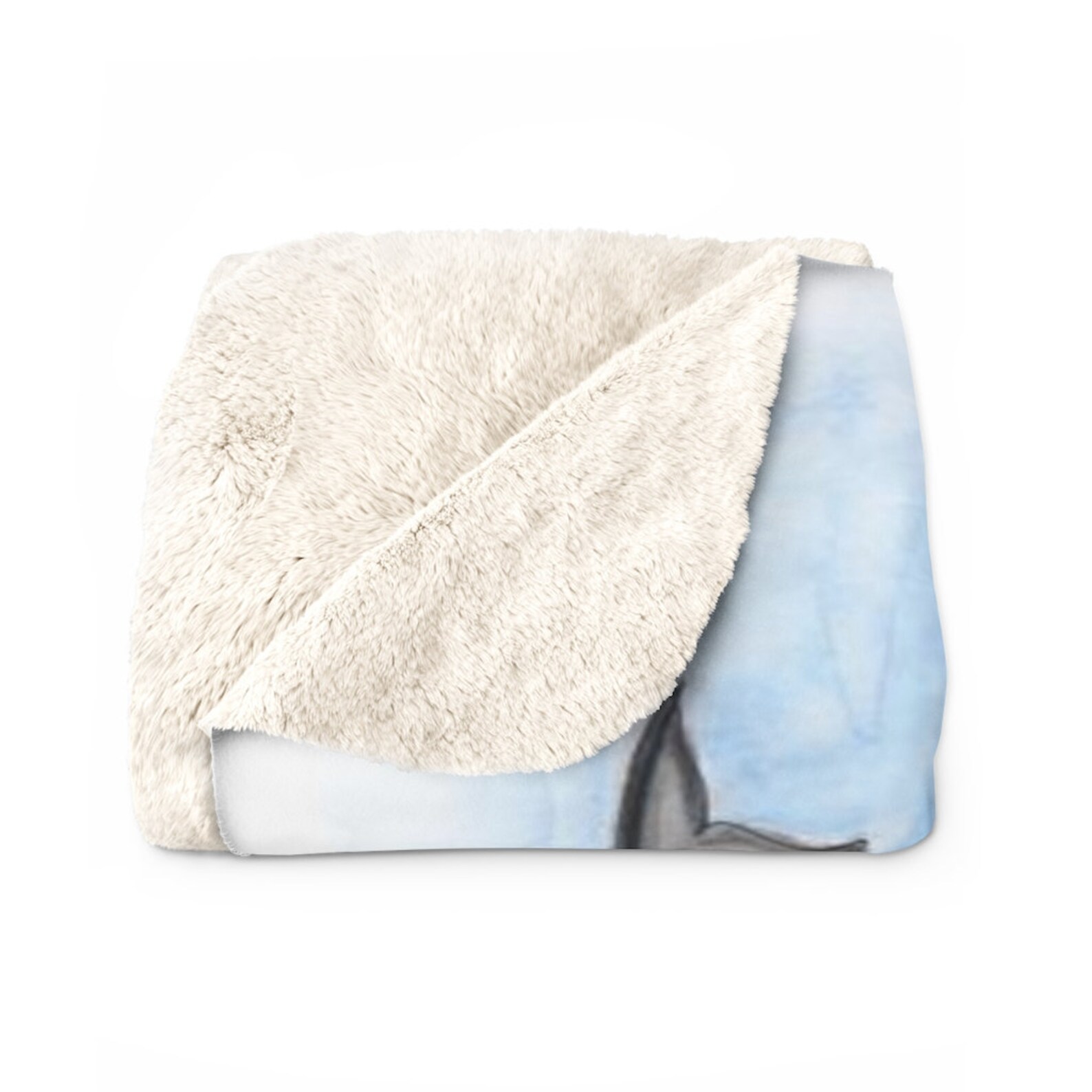 Orca Whale Family Watercolor Sherpa Fleece Blanket - Etsy