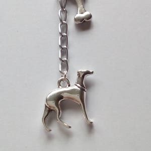 Greyhound, Whippet, Lurcher Dog Charm Key Ring, Key Chain - Etsy UK
