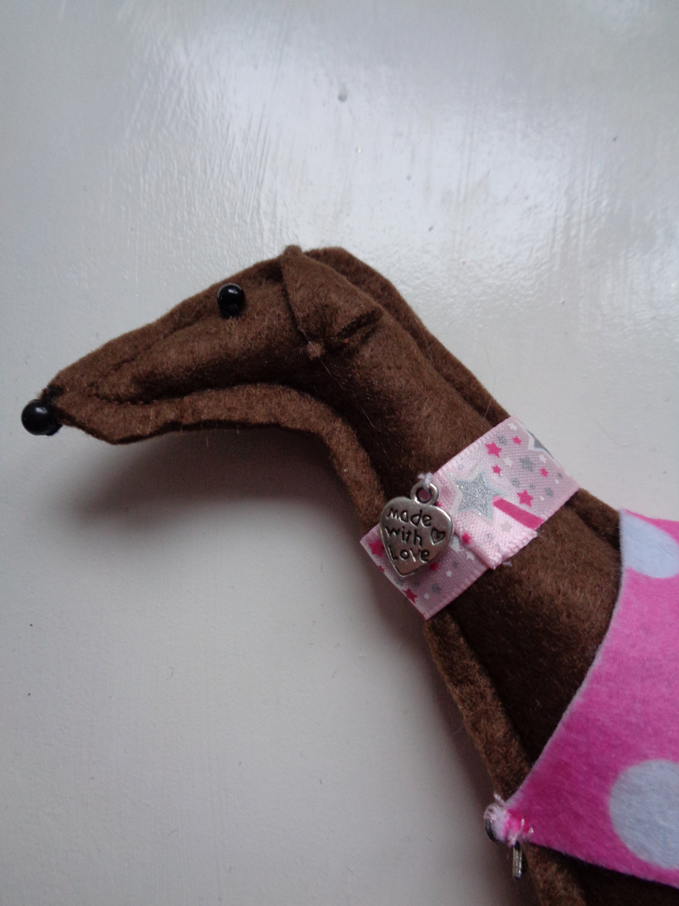 Hand Made Brown Felt Greyhound Whippet Lurcher Type Dog - Etsy UK