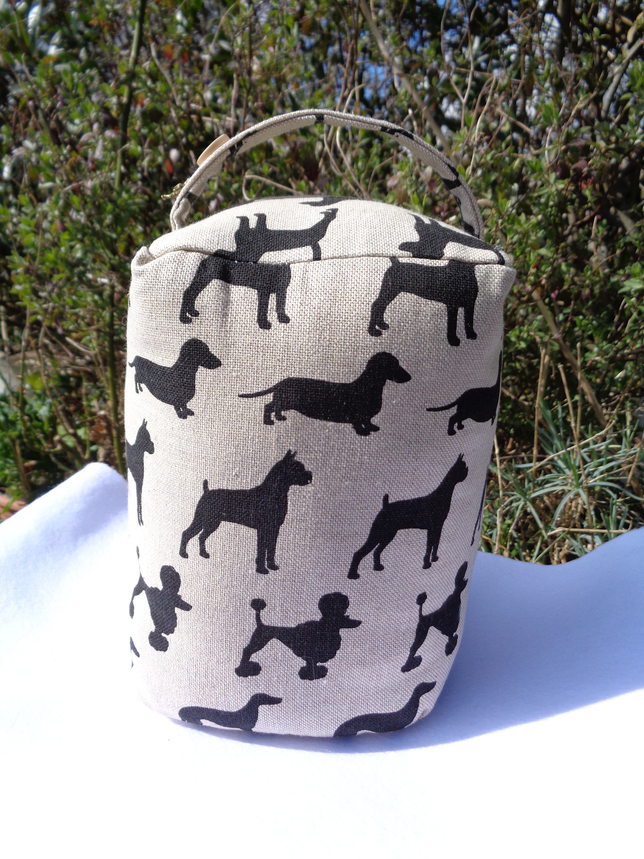 Hand Made Dog Print Fabric Door Stop Poodle Sausage Dog - Etsy UK