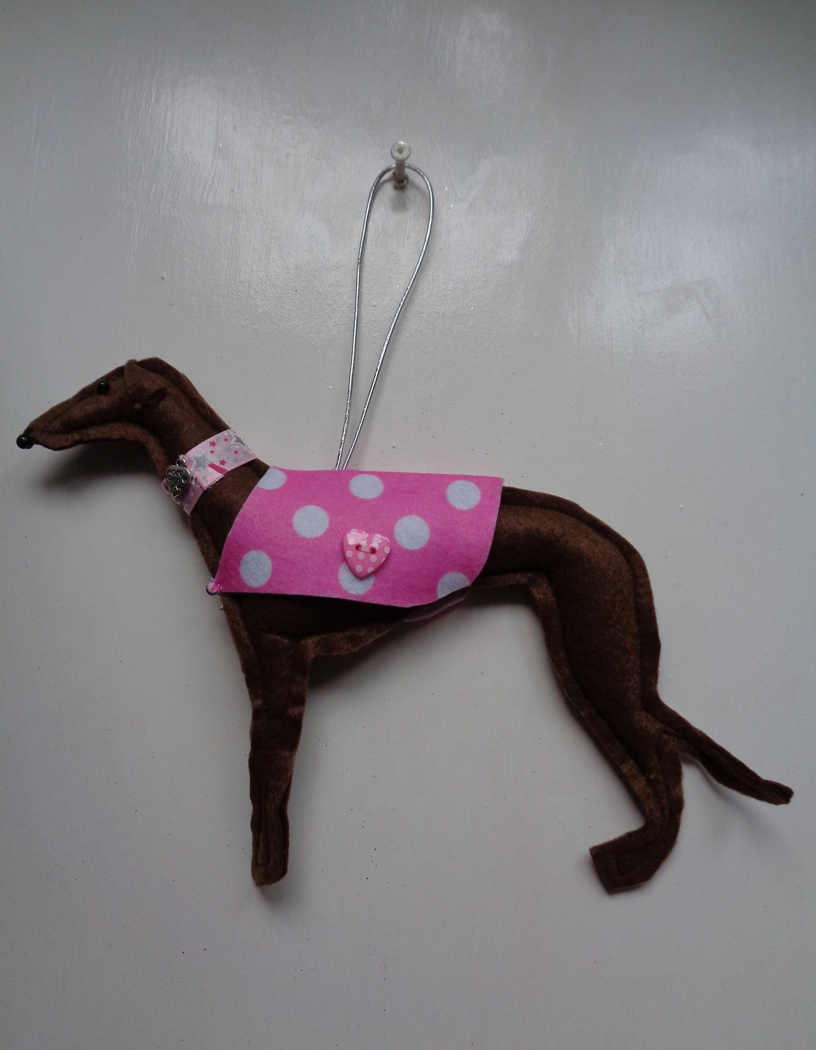Hand Made Brown Felt Greyhound Whippet Lurcher Type Dog - Etsy UK
