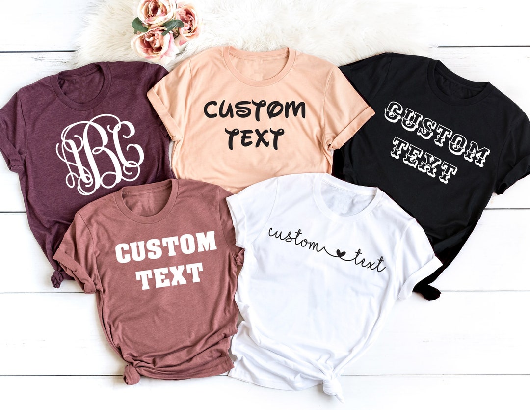Personalized T-shirt, Custom T-shirts, Custom Shirt, Personalized Shirt ...