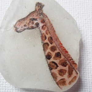 Hand Painted Giraffe Art - Original Acrylic Miniature Painted to Order ...