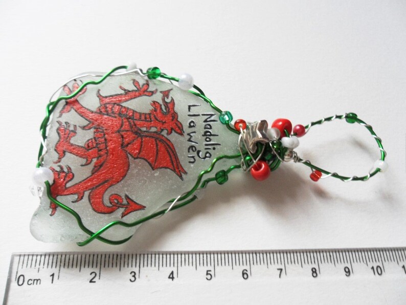 Welsh Dragon Christmas Tree Decoration Hand Painted Wired - Etsy UK