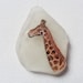 Hand Painted Giraffe Art Original Acrylic Miniature Painted - Etsy