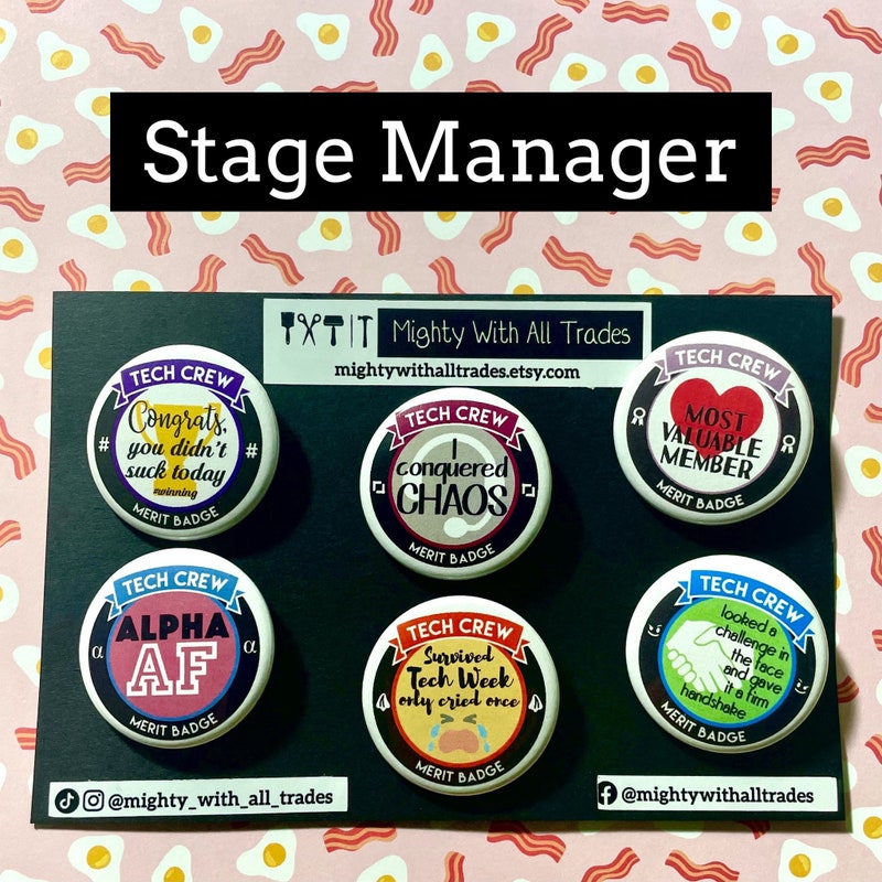 Stage Crew Pins - Etsy