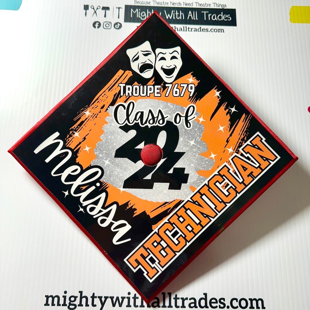Graduation Cap Theatre Topper, Graduation Topper. Custom Grad Cap ...