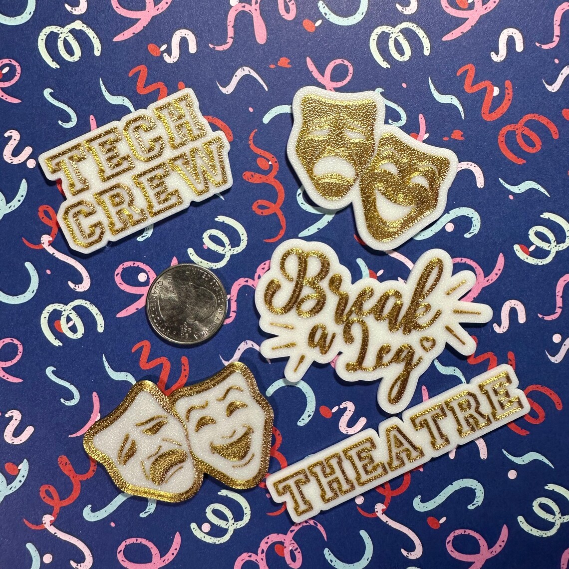 Theatre Homecoming Trinkets, GOLD, Drama Trinkets, Senior Homecoming ...