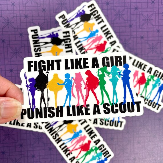 Punish Like A Scout Sticker Wide Version feminist stickers | Etsy
