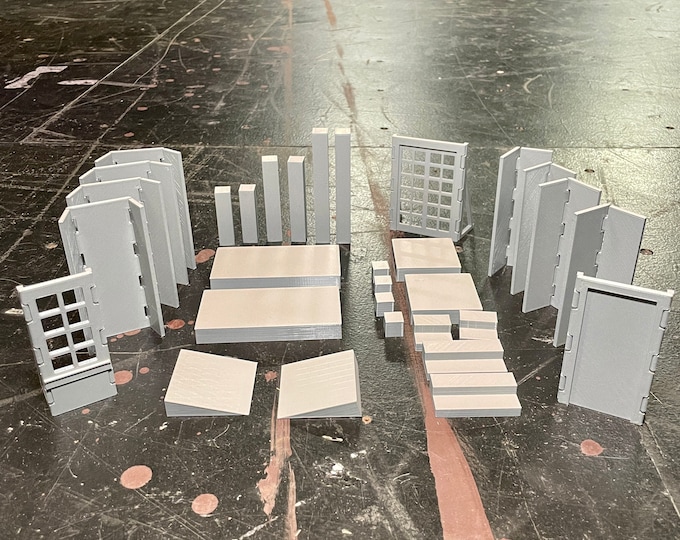 UIL One Act Play 1/2" Scale Model Set, 32 Piece Full Set, Unit Set ...