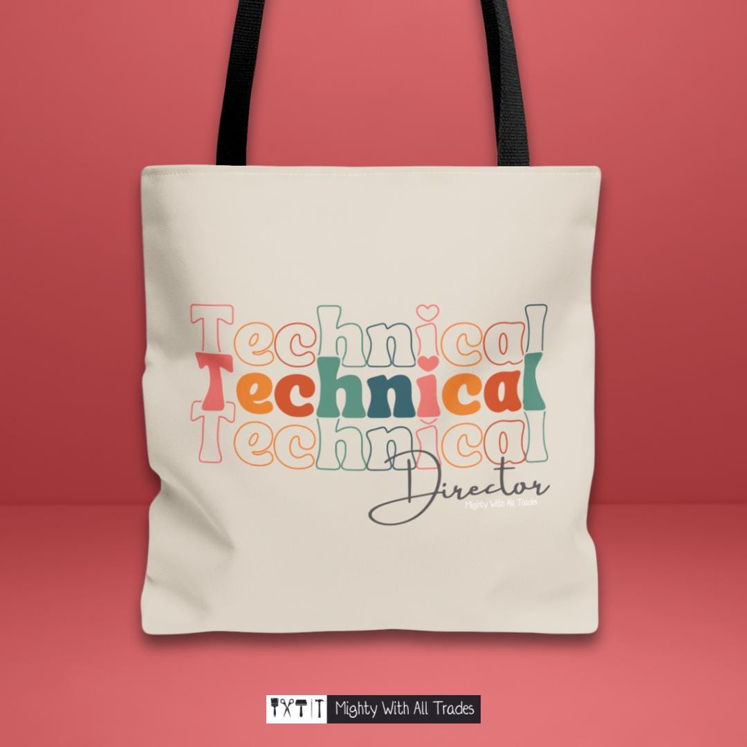 Technical Director Tri-font Tote Bag, Stage Manager Gift, Technician ...
