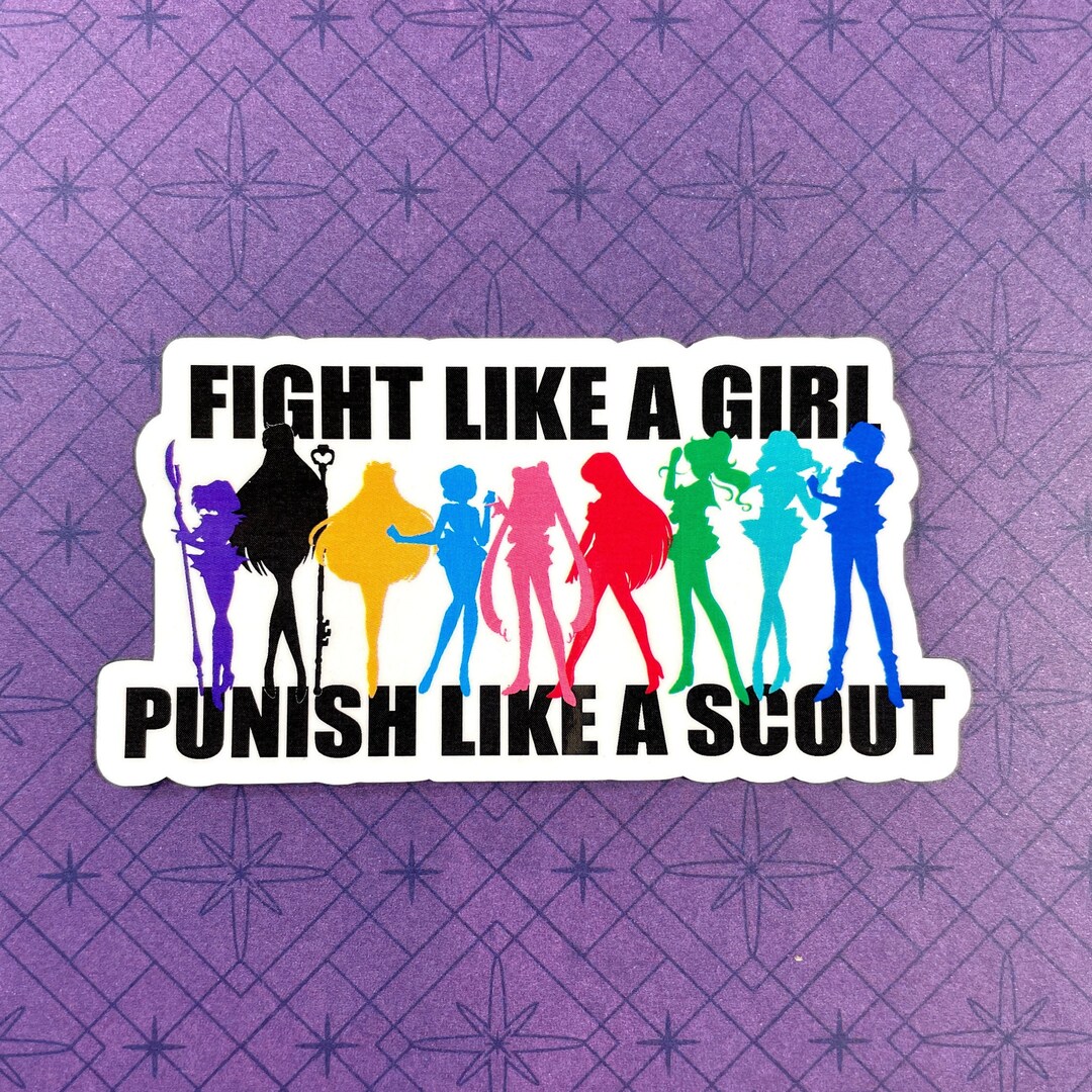 Punish Like A Scout Sticker wide Version Feminist Stickers - Etsy