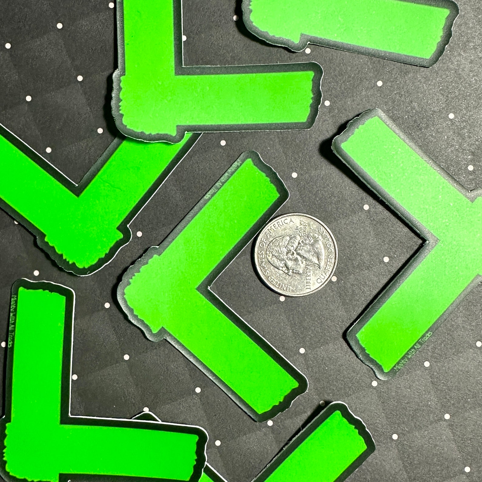 Neon Spike Tape Sticker, Theatre Stickers, Water Bottle Stickers ...