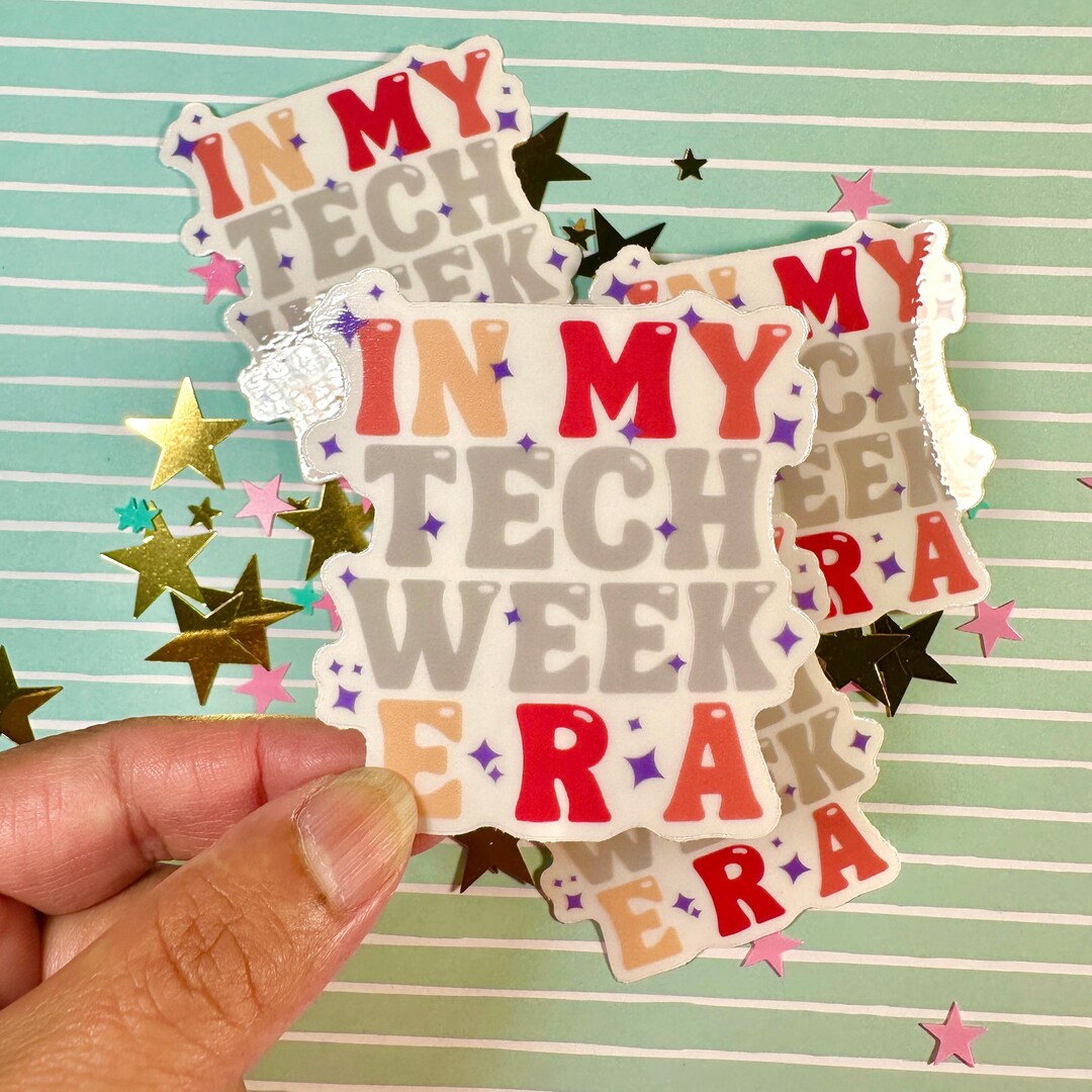 Tech Week Era Clear Sticker, Stage Manger, Technician, Stage Crew Gifts ...