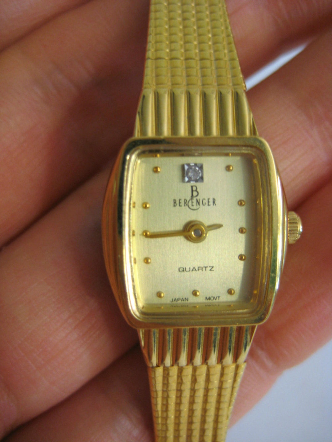 Berenger Quartz Diamond Lady's Watch, Japan Movt., Great Condition! - Etsy