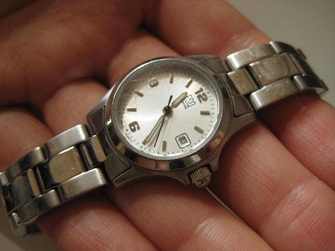 ESQ Esquire Swiss, Quartz All Stainless Steel Women's Watch - Etsy