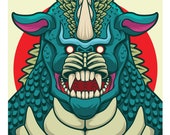Salunga godzilla Singular Point 11x17 Print - Etsy