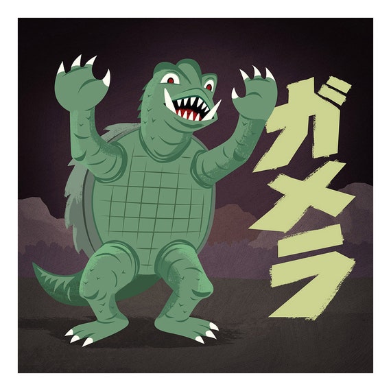 Gamera 11x11 Print | Etsy