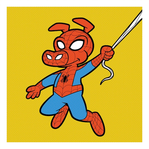 Spider-ham 11x11 Print - Etsy
