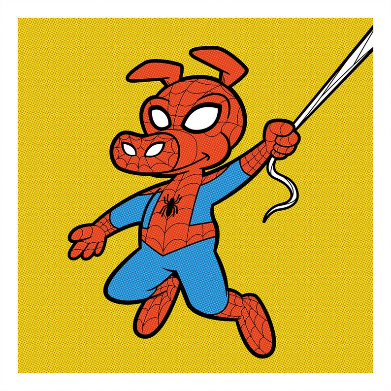 Spider-ham 11x11 Print - Etsy