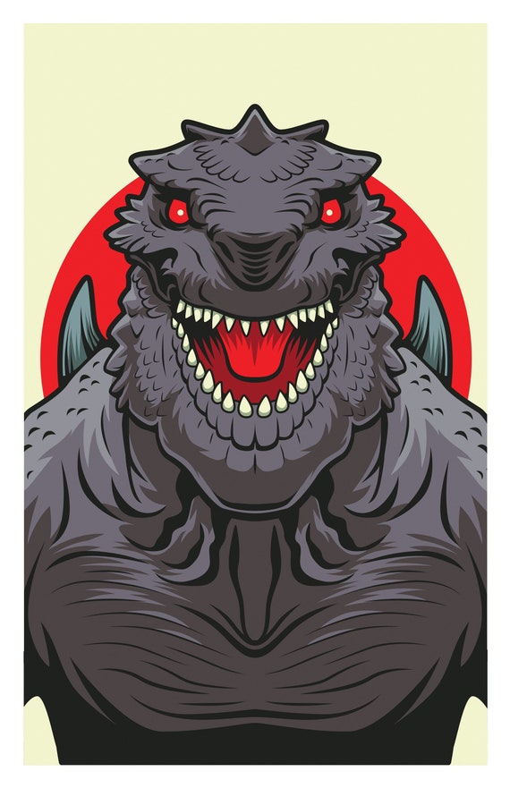 1998 Godzilla 11x17 Print - Etsy