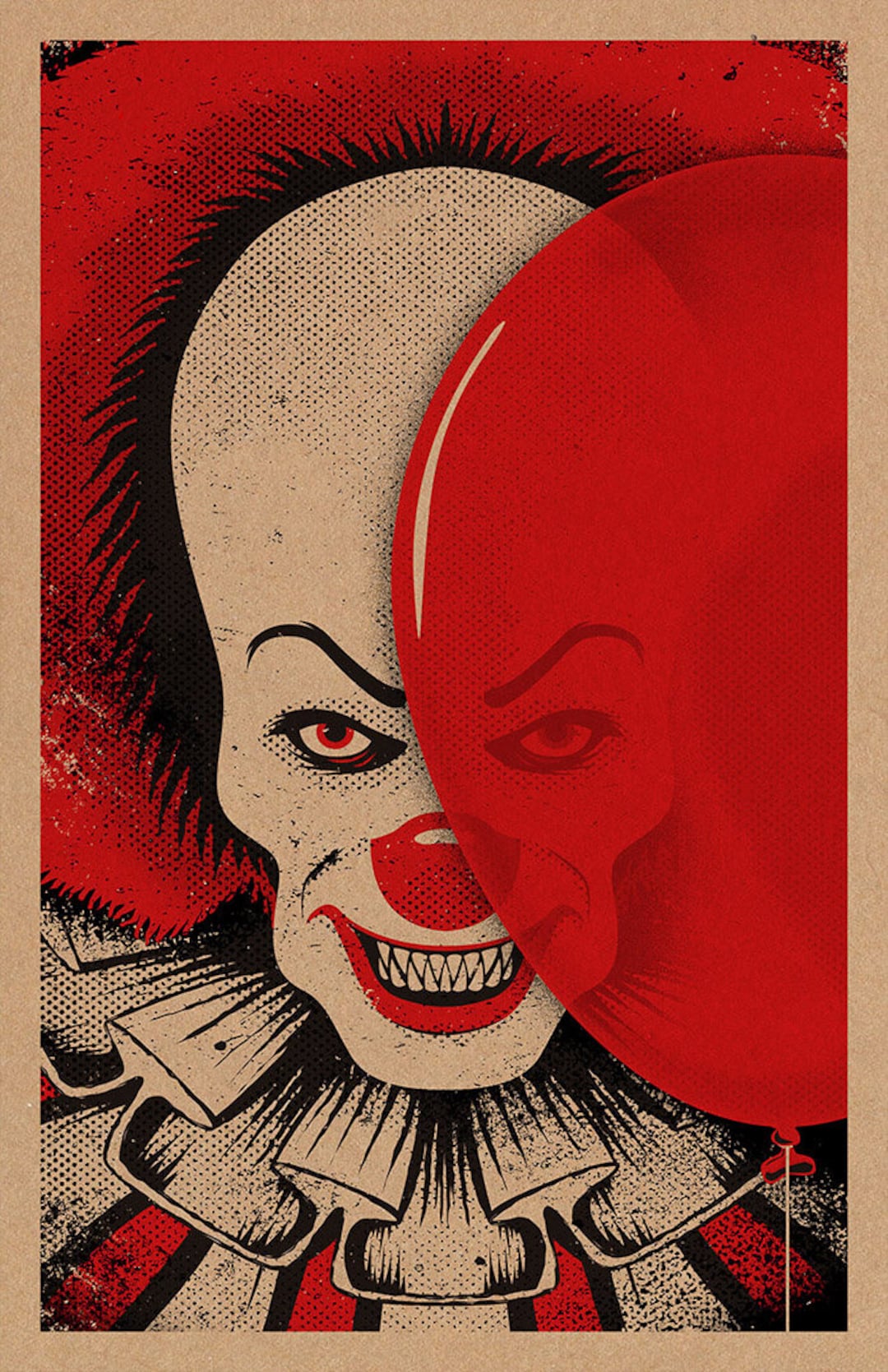 Pennywise the Clown (classic Version) Print 11x17 - Etsy
