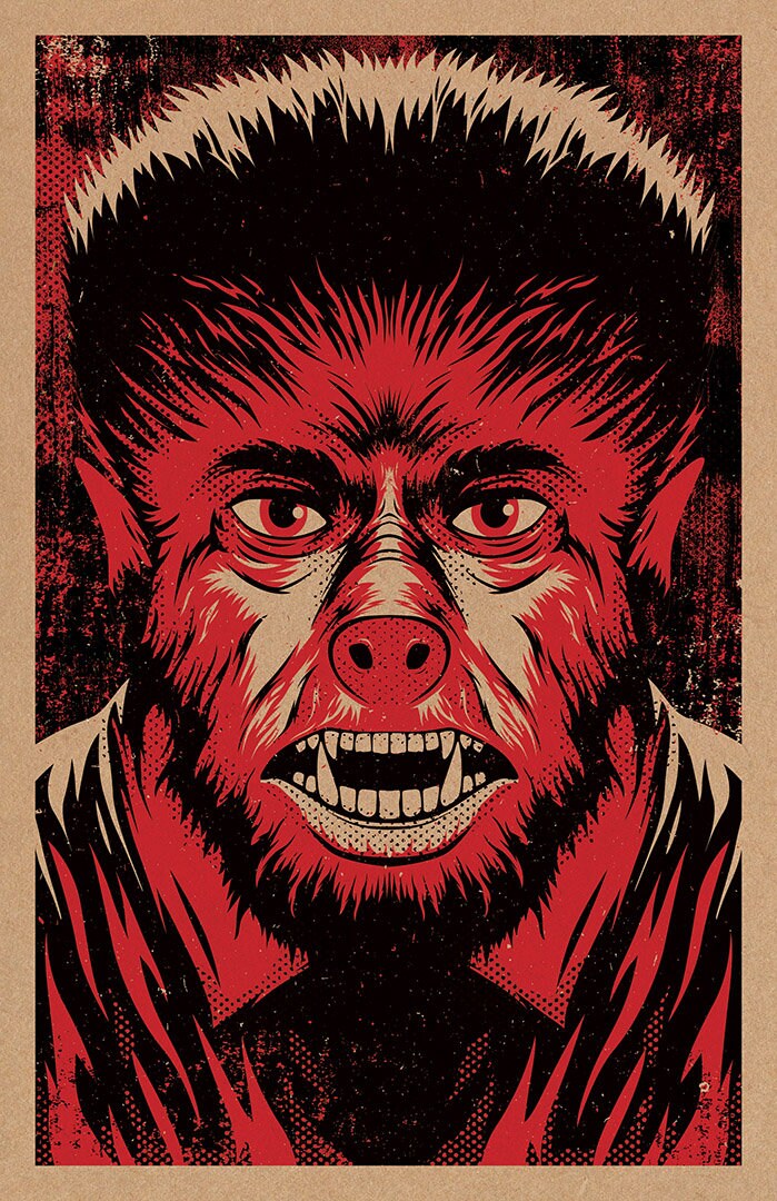 Wolfman Print | Etsy