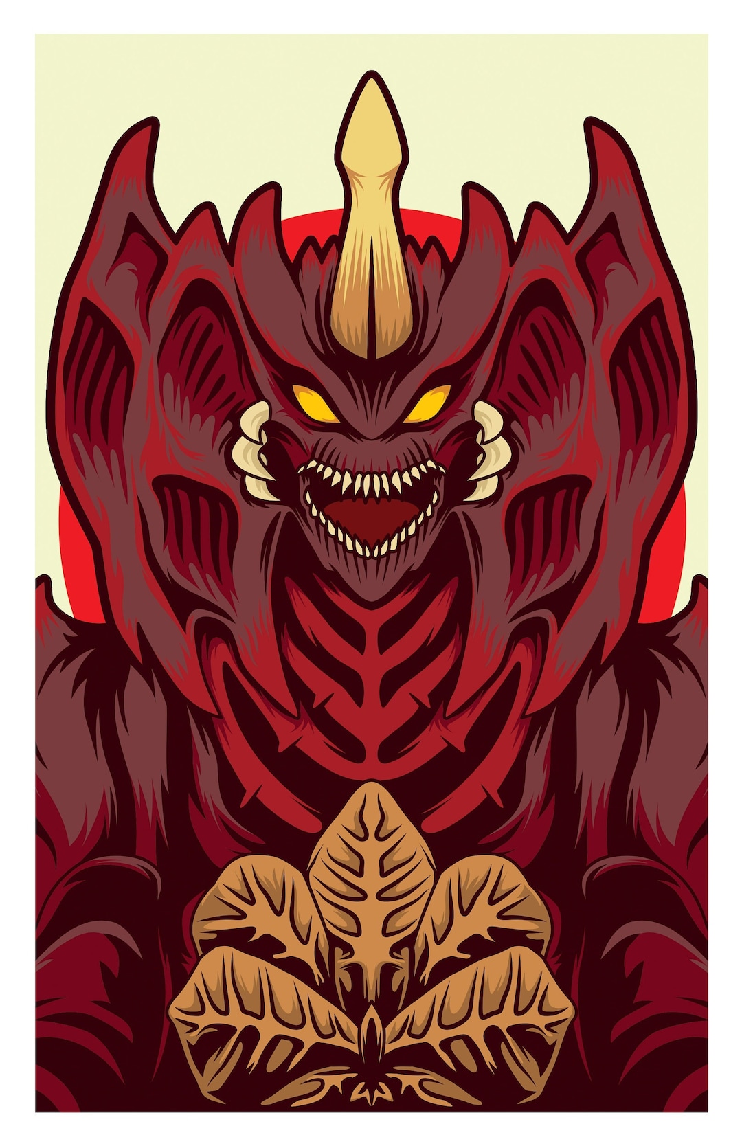 Destroyah 11x17 Print - Etsy
