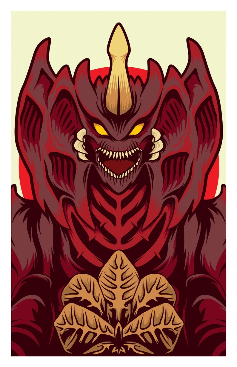 Destroyah 11x17 Print - Etsy