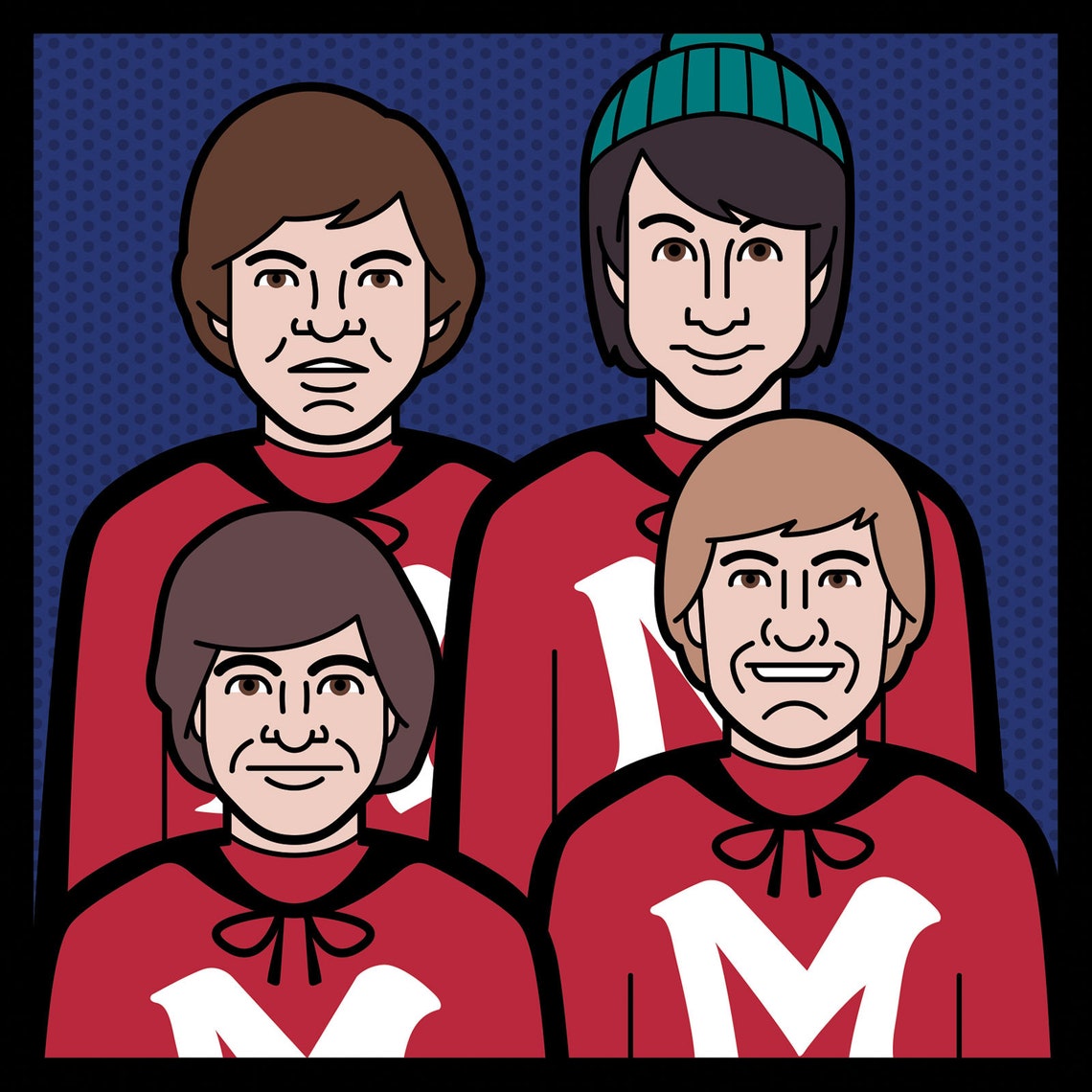 Monkees / Monkee Men 8x8 Prints - Etsy