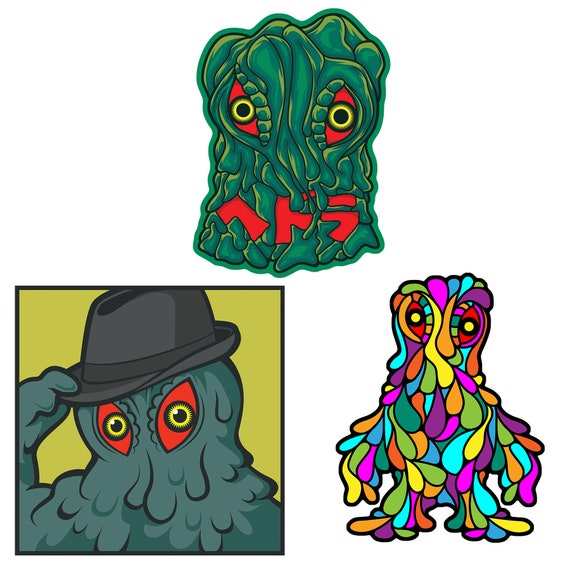 Hedorah Sticker Set 1 - Etsy