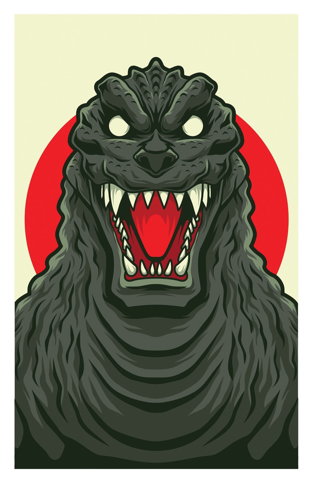 GMK Godzilla 2001 11x17 Print - Etsy