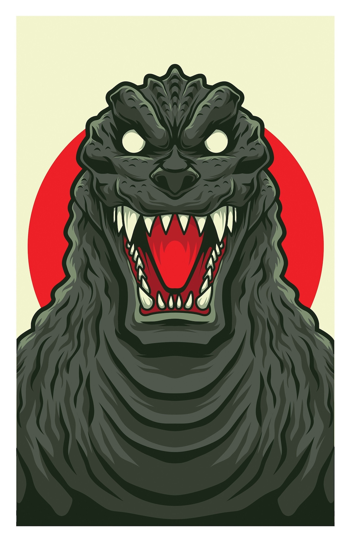 GMK Godzilla 2001 11x17 Print - Etsy