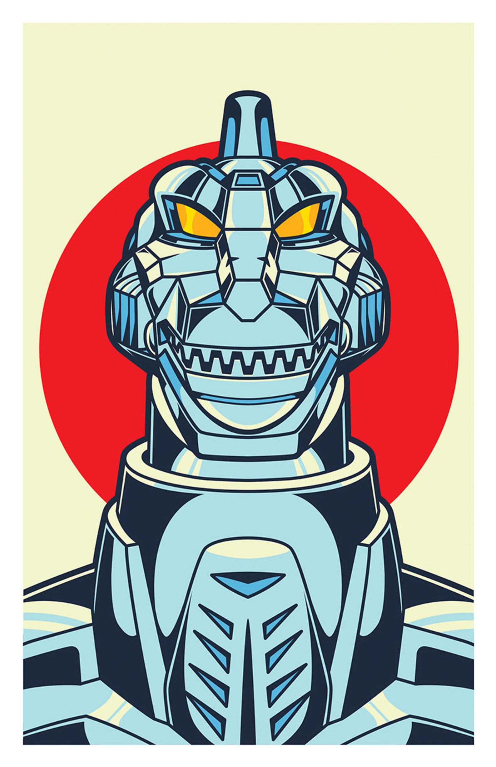 Heisei Mechagodzilla 11x17 impresión - Etsy España