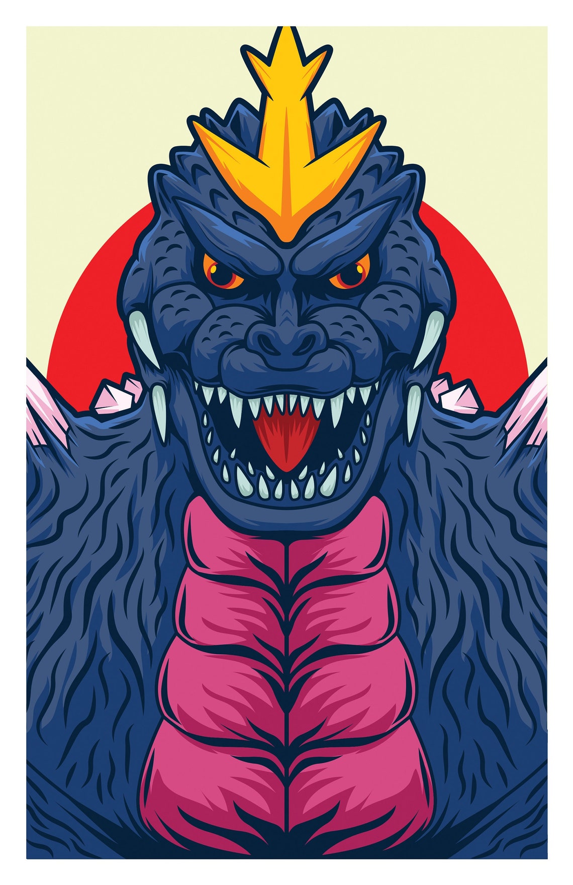 Space Godzilla 11x17 Print - Etsy