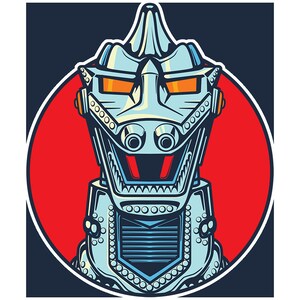 Kaiju Sticker Set 1: Burning Godzilla, King Ghidorah, Mechagodzilla - Etsy