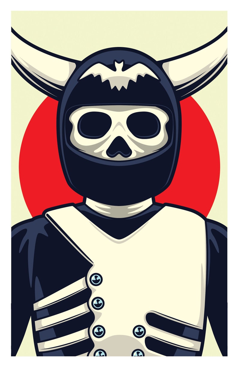 Skeleton Ghost 11x17 Print - Etsy