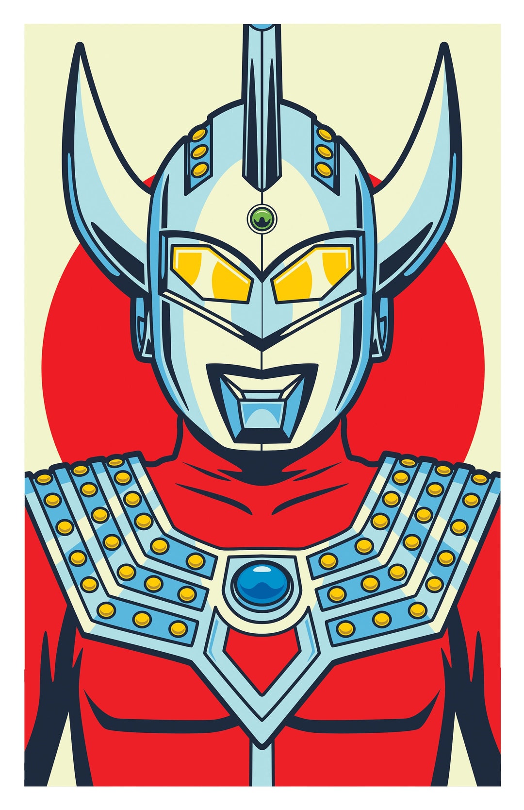 Ultraman Taro 11x17 Print - Etsy