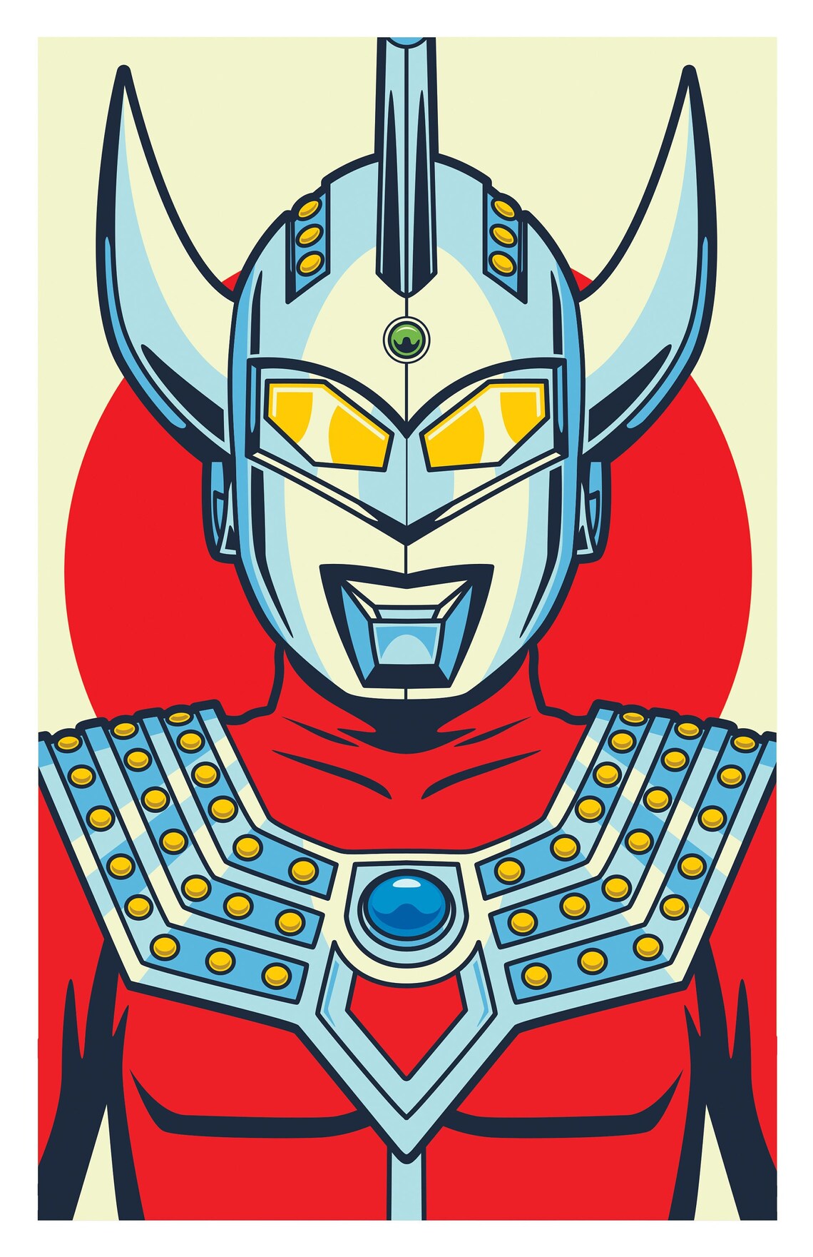 Ultraman Taro 11x17 Print - Etsy