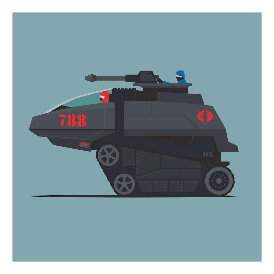 Cobra HISS Tank 11x11 Print - Etsy
