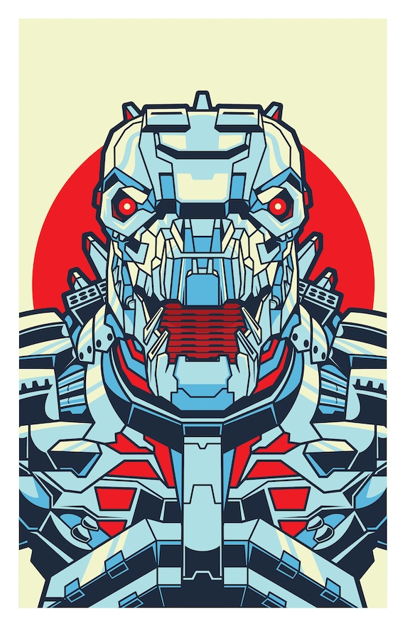 Legendary Mechagodzilla 11x17 Print | Etsy