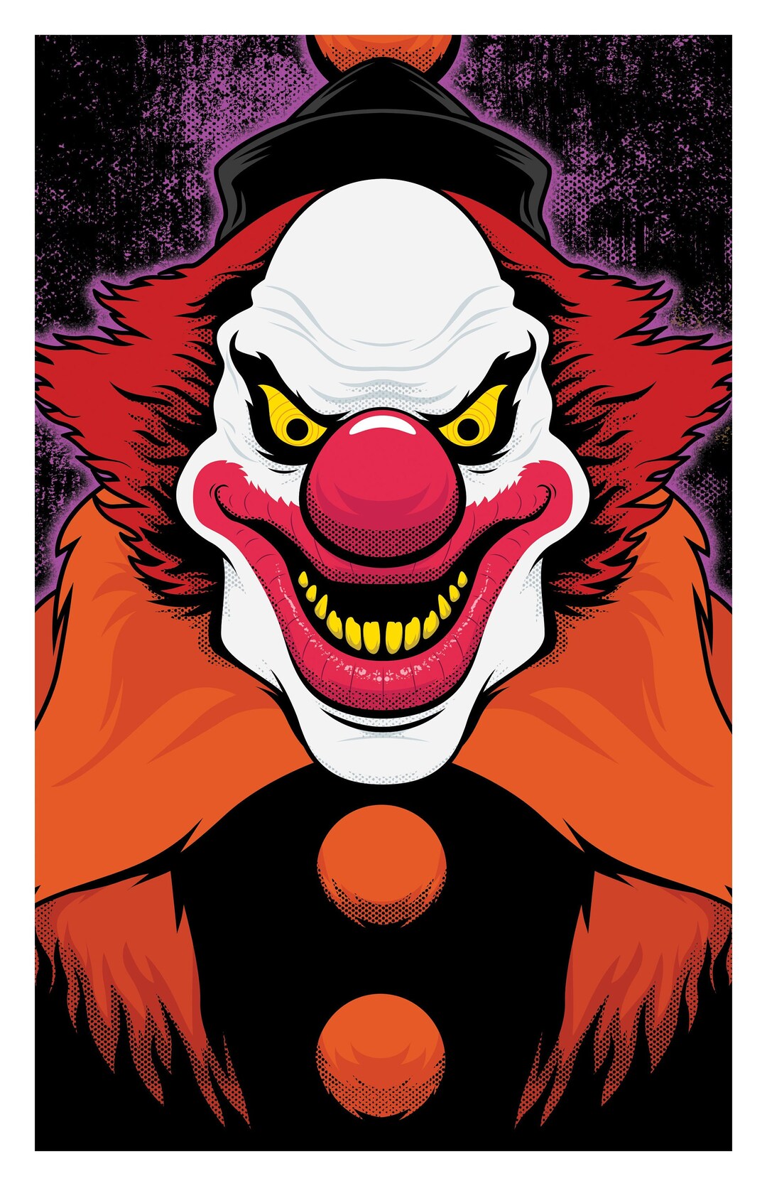 Ghost Clown 11x17 Print - Etsy