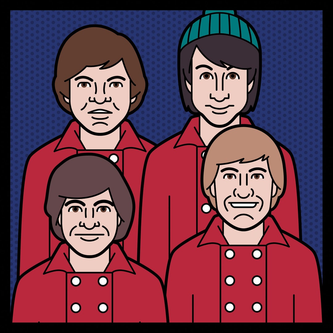 Monkees / Monkee Men 8x8 Prints - Etsy