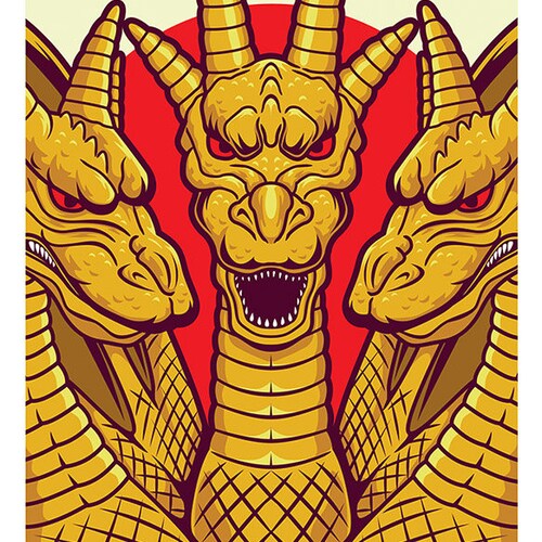 King Ghidorah 11x17 Print - Etsy
